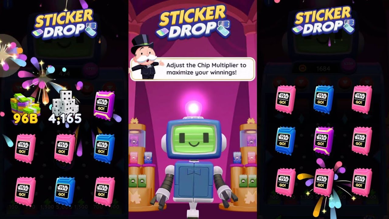 Monopoly Go | Peg-E STICKER DROP | ALBUM RESET😳| 2500 CHIP x100 PRIZE ...