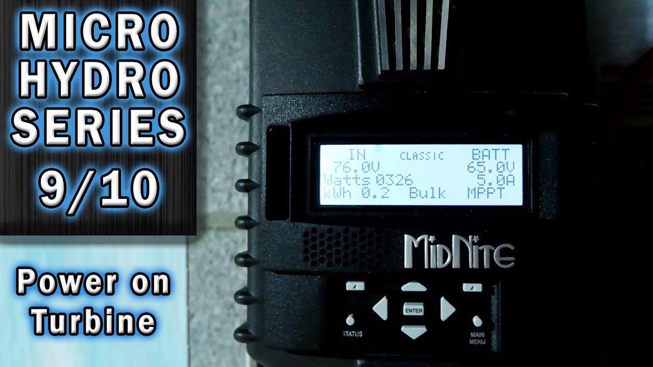 Power up the Turbine Micro Hydro 9/10 - YouTube