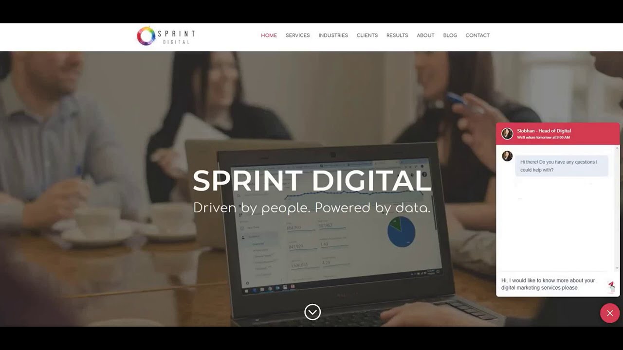 Sprint Digital introduces live chat - YouTube