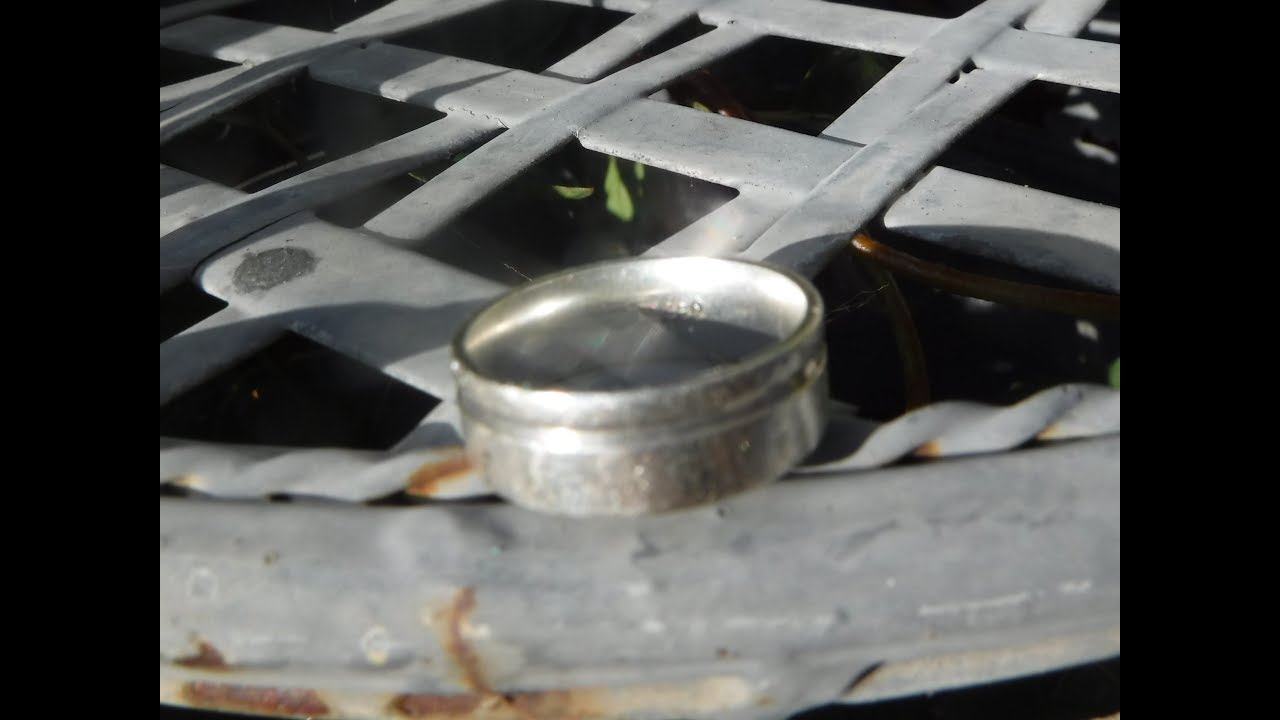 Metal Detecting 950 SILVER Ring. - YouTube