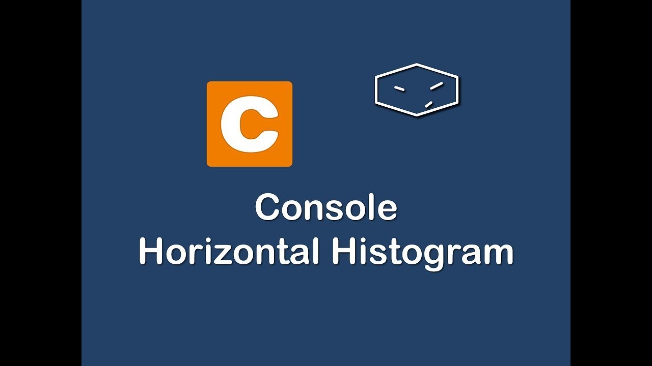 console horizontal histogram in c - YouTube