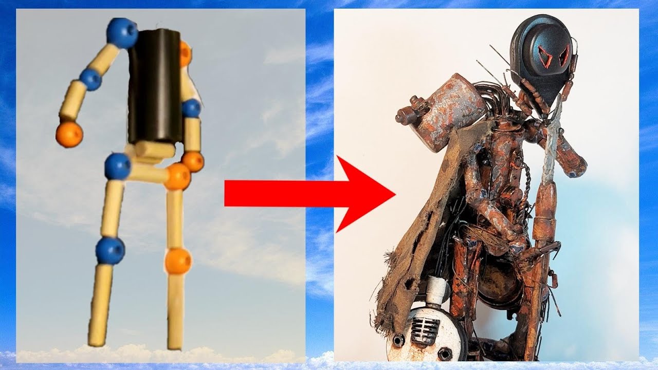 Monster Robot Scratch Build DIY CRAFT how-to - YouTube