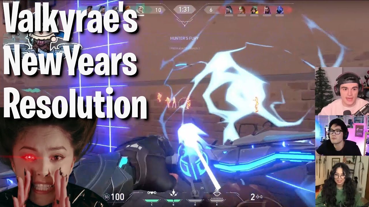 Valkyrae's New Year Resolution on Valorant | 5 Stackaroonies with Abe ...