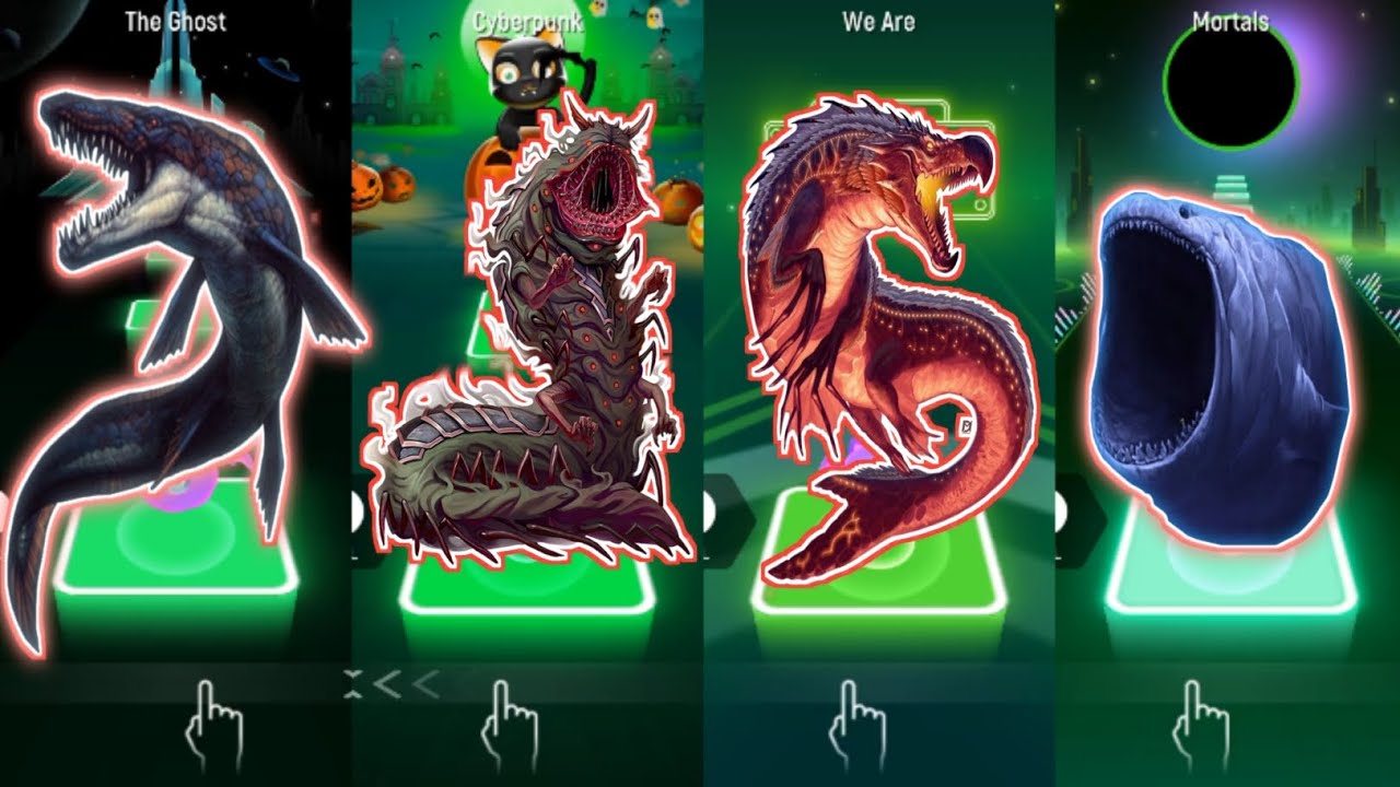 Jurassic park mosasaurus 🆚 Funny Worm🆚 Angry Dragon 🆚 Funny BLOOP ...