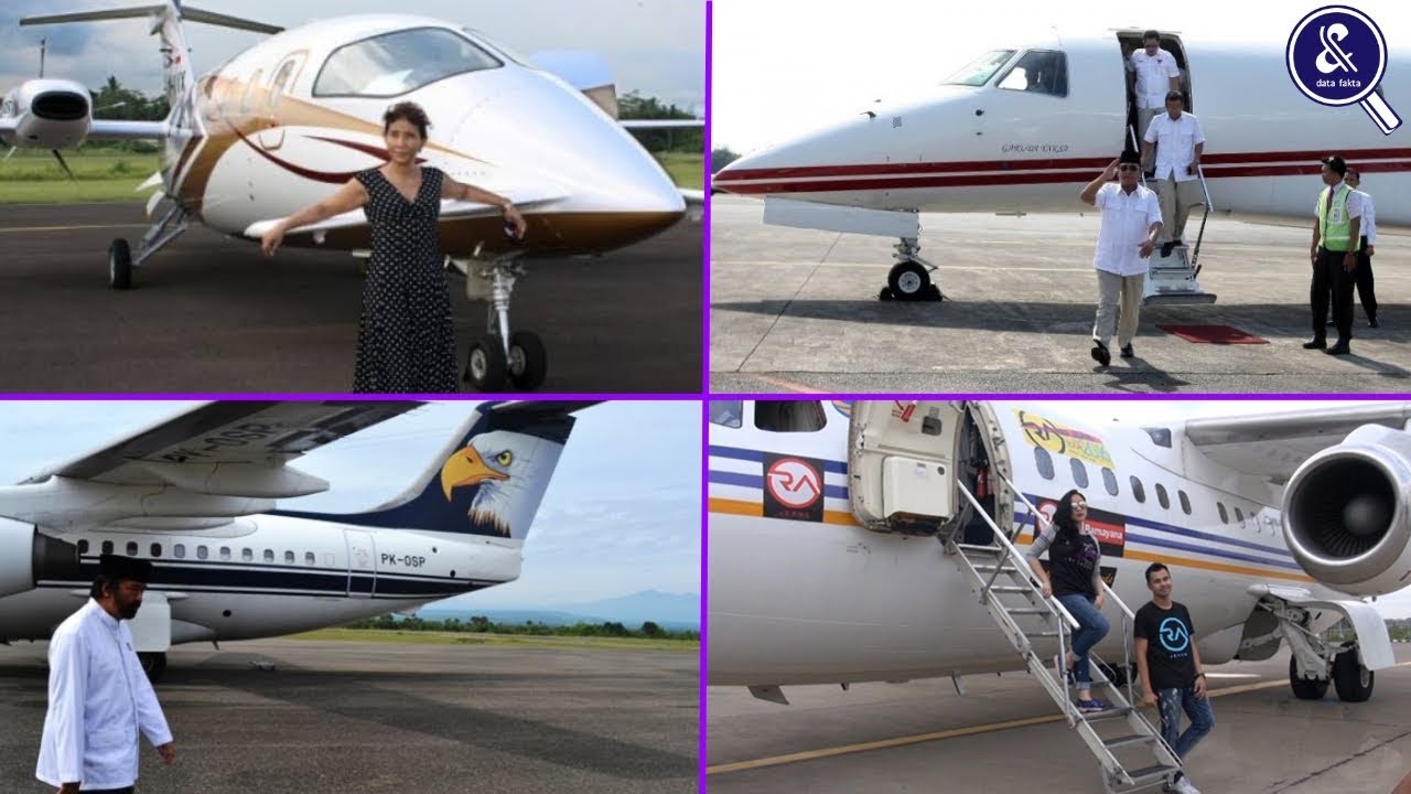 Tajir Melintir! 10 Orang Indonesia Yang Memiliki Pesawat Jet Pribadi - YouTube