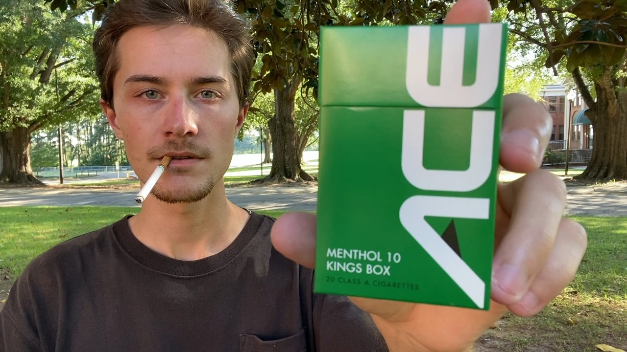 Smoking an Ace Menthol 10 Cigarette - Review - YouTube