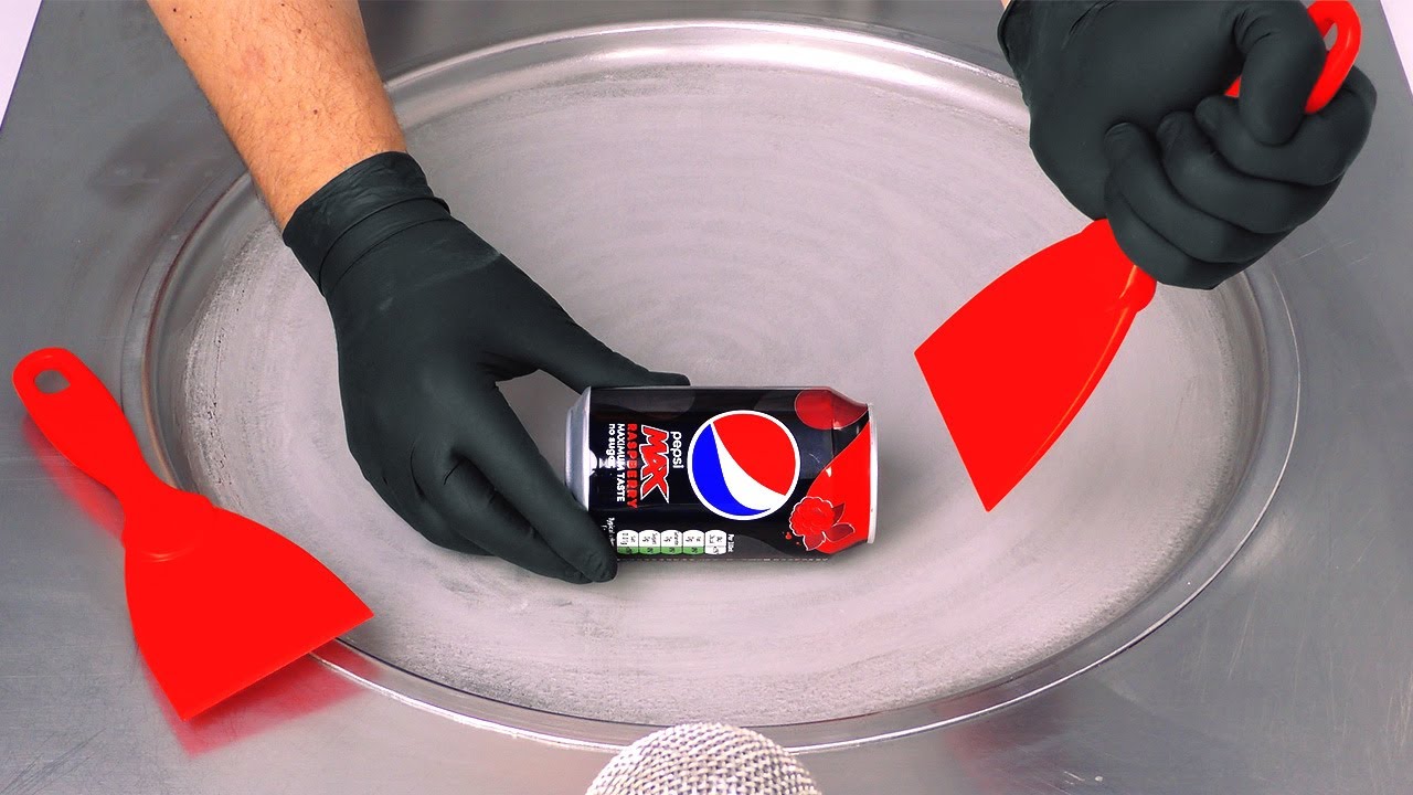 Ice Cream Experiment: turning Pepsi Max & Raspberry to Ice Cream | Ice ...