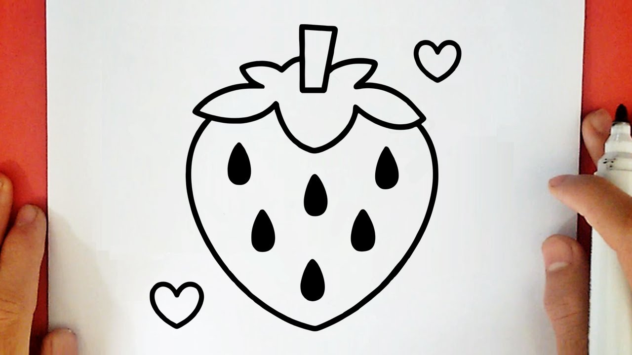 COMO DESENHAR UM MORANGO - YouTube