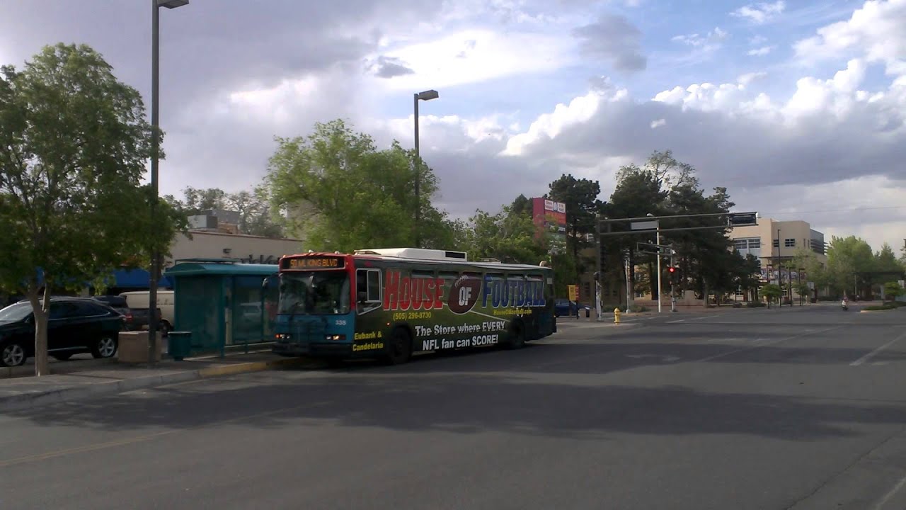 ABQ RIDE NEOPLAN AN440 BUS 338 ON ROUTE 50 NEAR UNM - YouTube