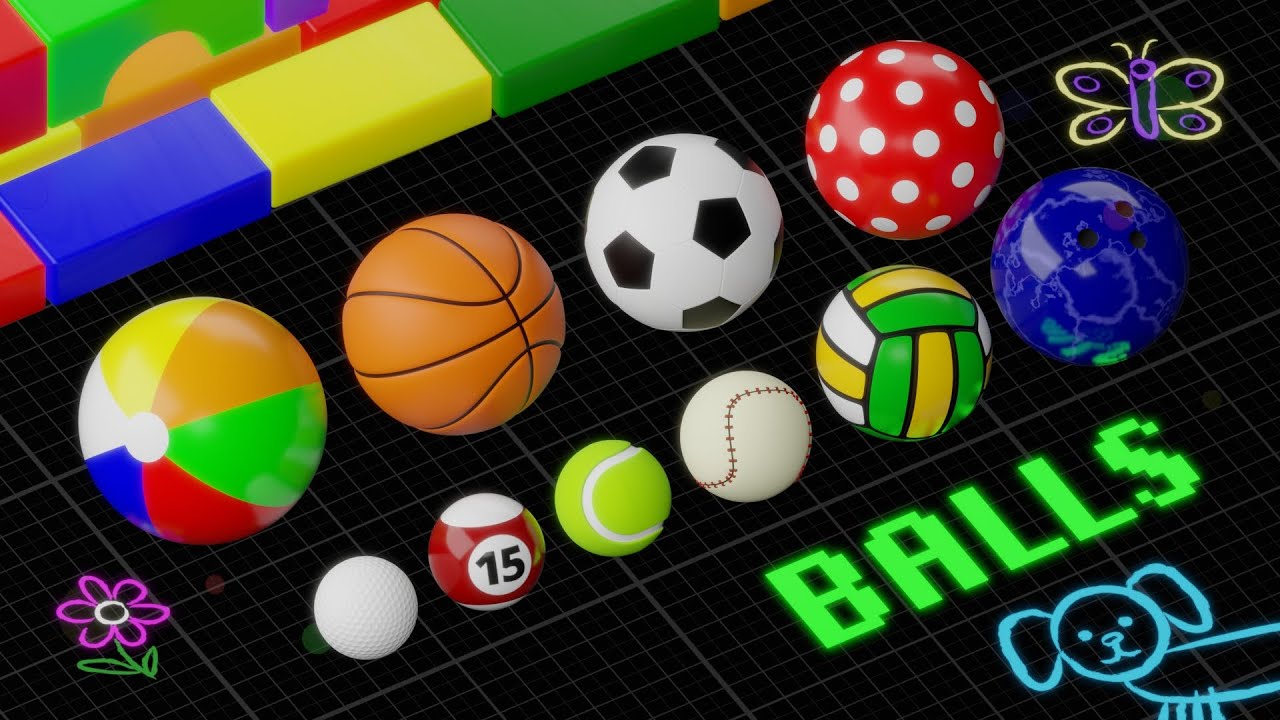 Round Experience for Kids: Getting to Know Sports and Play Balls - YouTube