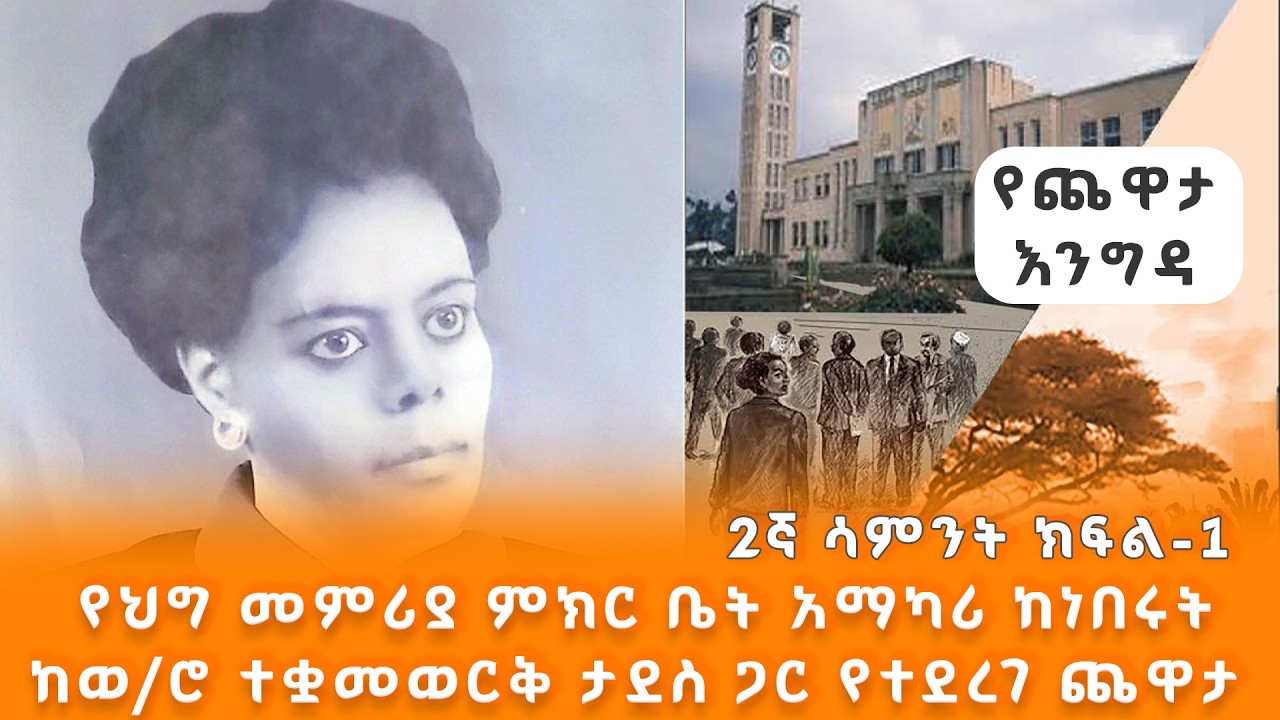 Yechewata Engida - የህግ መምሪያ ምክር ቤት አማካሪ ከነበሩት ከ ወ/ሮ ተቋመወርቅ ታደሰ ጋር የተደረገ ...