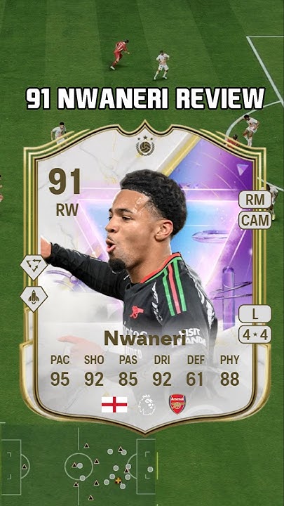 91 Nwaneri Review in EA FC 25 #shorts #short #fc25 #eafc25 #nwaneri #futurestars #wonderkidicon ...