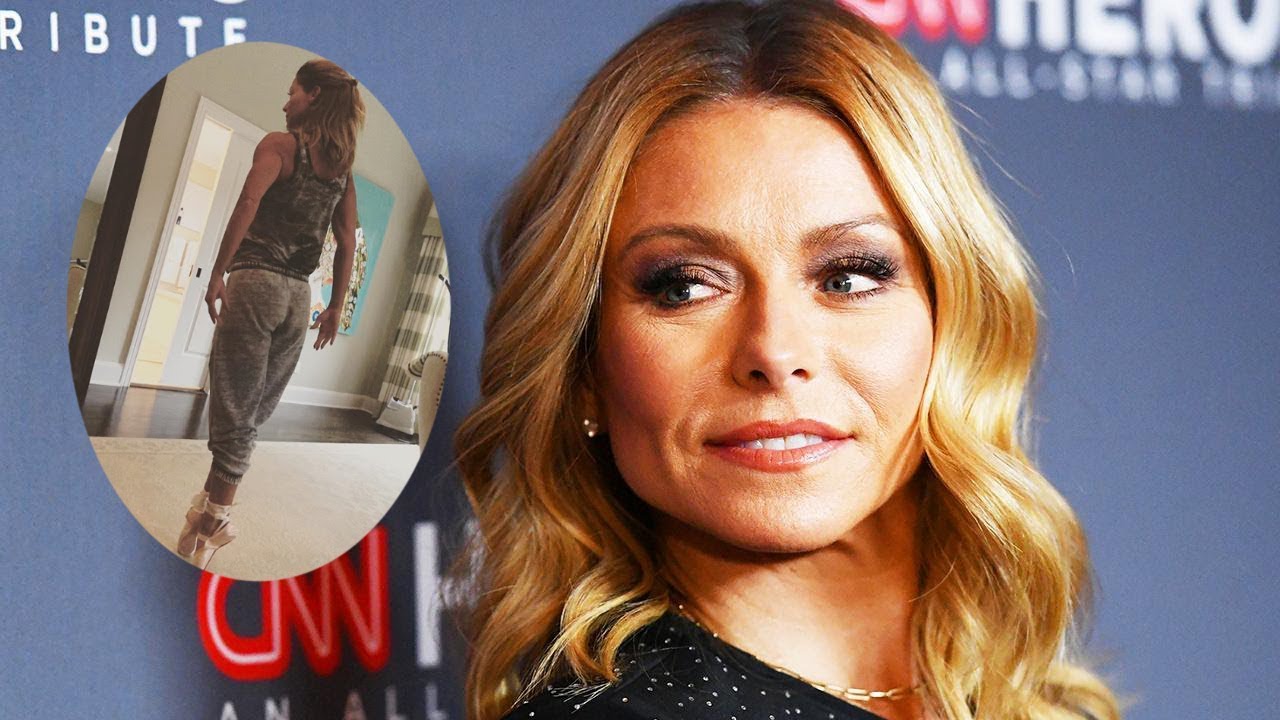 Kelly Ripa Shows Off Her Impressive Ballet Skills Balancing on Her Toes ...