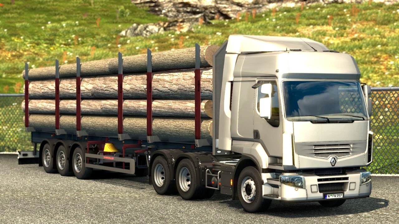 Euro Truck Simulator 2 DLC - Schwarzmüller Logging Trailer Pick Up ...