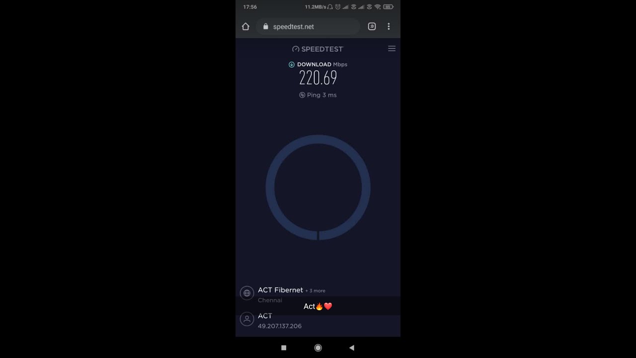 ACT Fibernet Speed Test | Tamil | 150 Mbps plan getting an ultimate ...