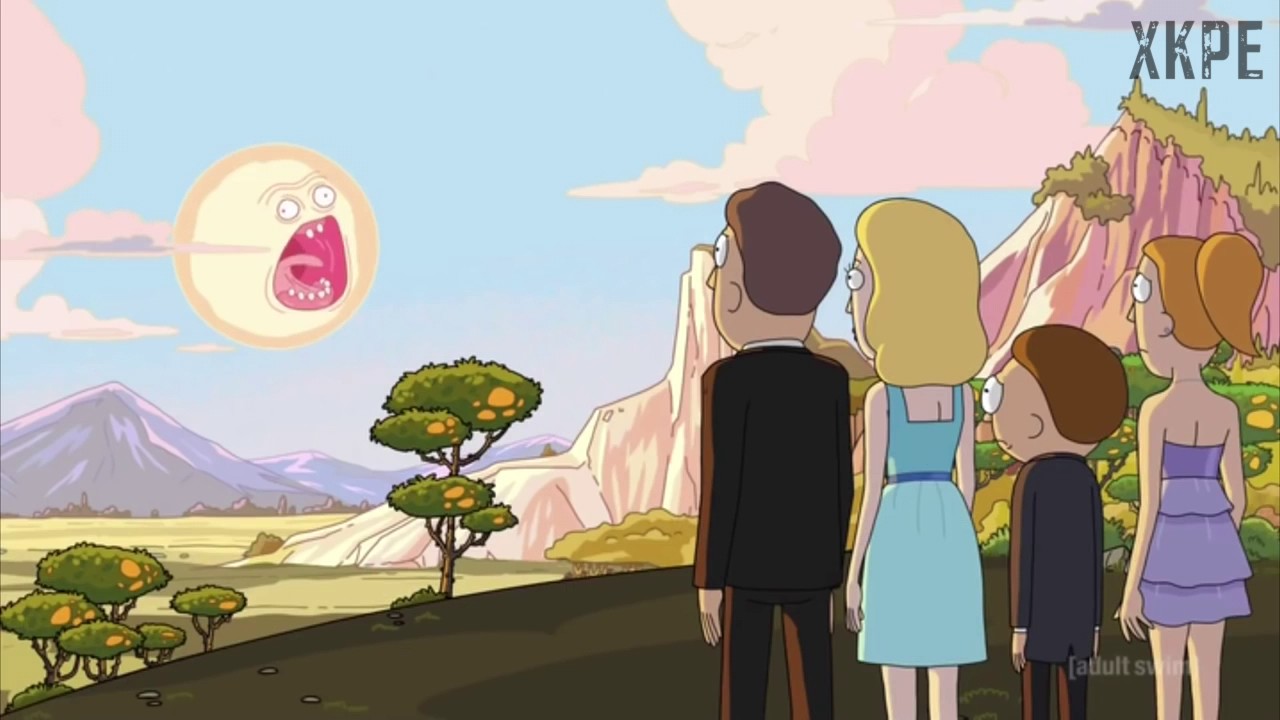 5 minutes of the Rick and Morty sun screaming - YouTube