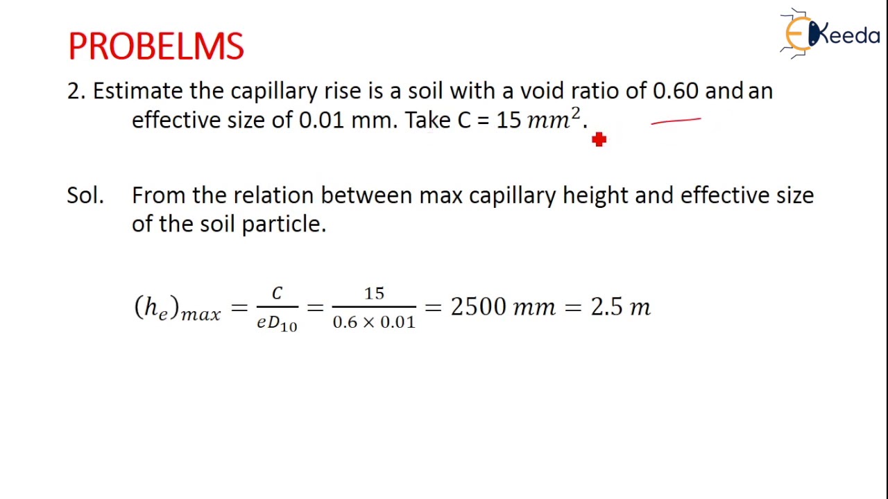Numerical 2 - Capillary Rise in Soils - Permeability of Soils and ...