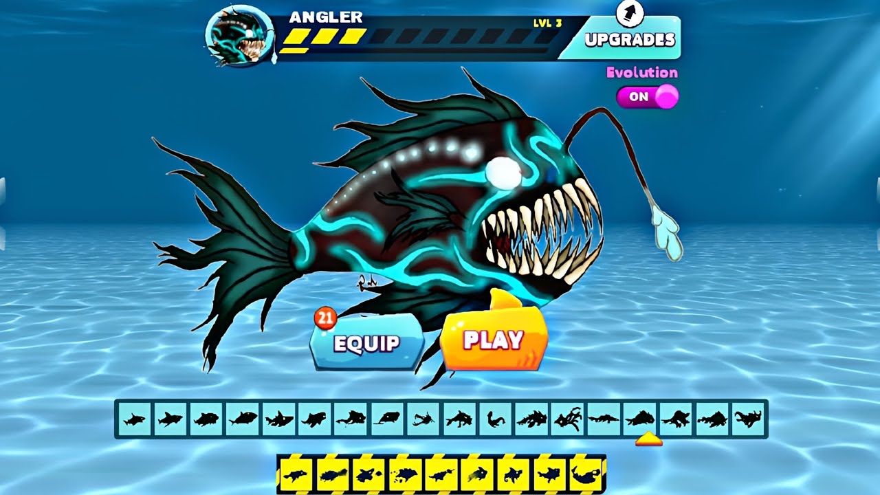 Hungry Shark Evolution New Shark - New ANGLER Shark By Fan Made ...