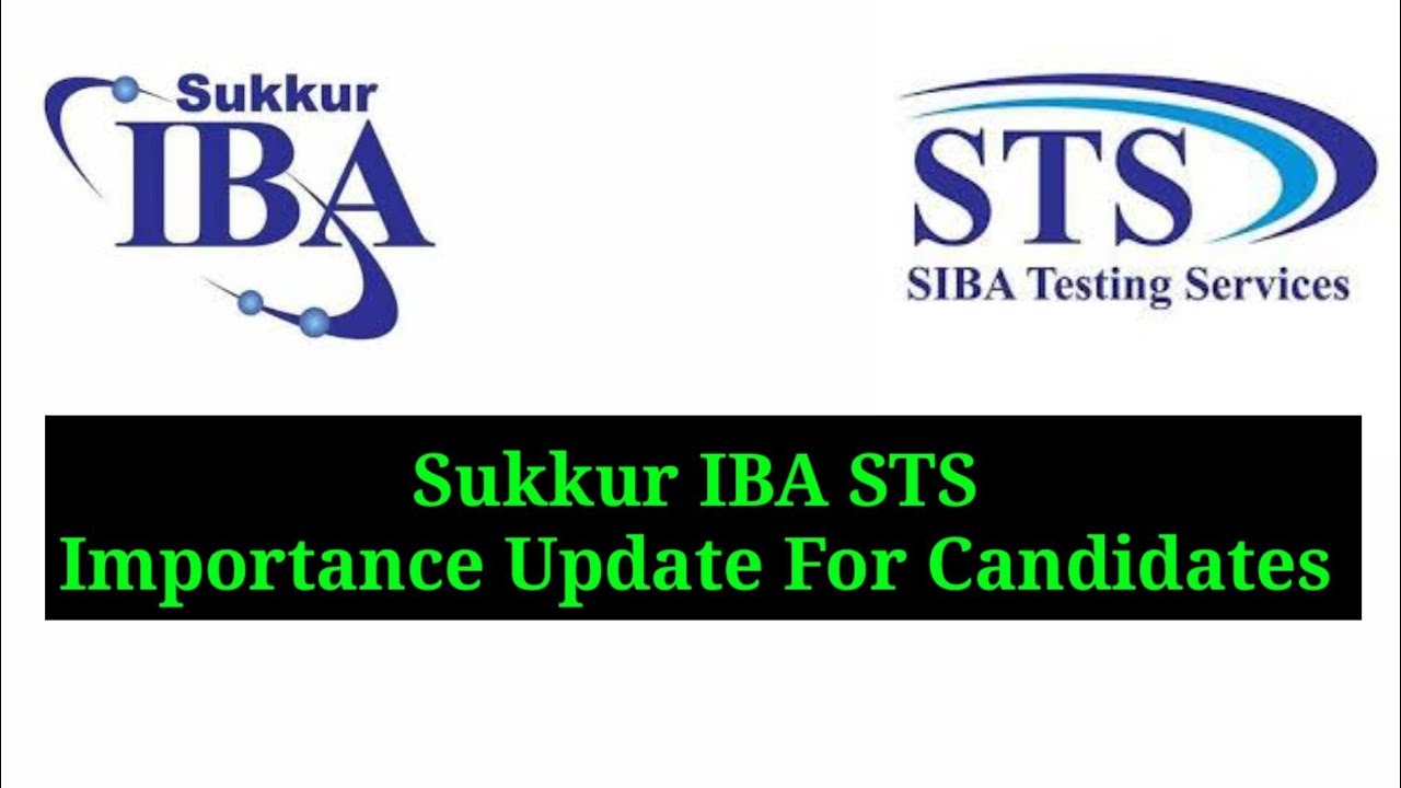 Sukkur IBA STS Latest Update | iba sts update #iba #sts #bps05to15 ...