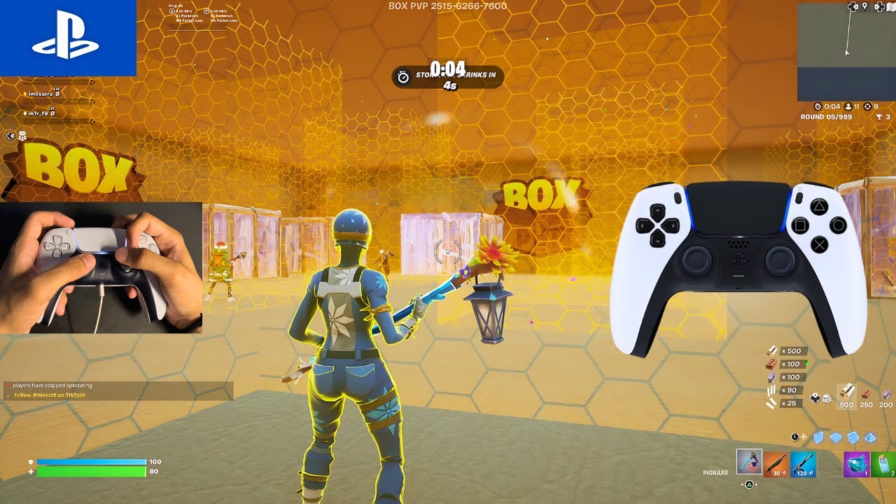 PS5 PRO Controller ASMR 😴 HandCam Fortnite BOX PVP Gameplay 📦 - YouTube