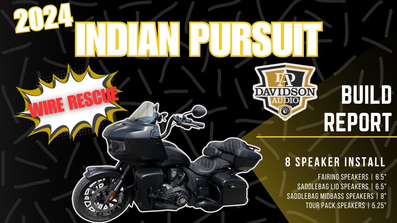 2024 @Indian_Motorcycle pursuit 8 Speaker wiring rescue - YouTube