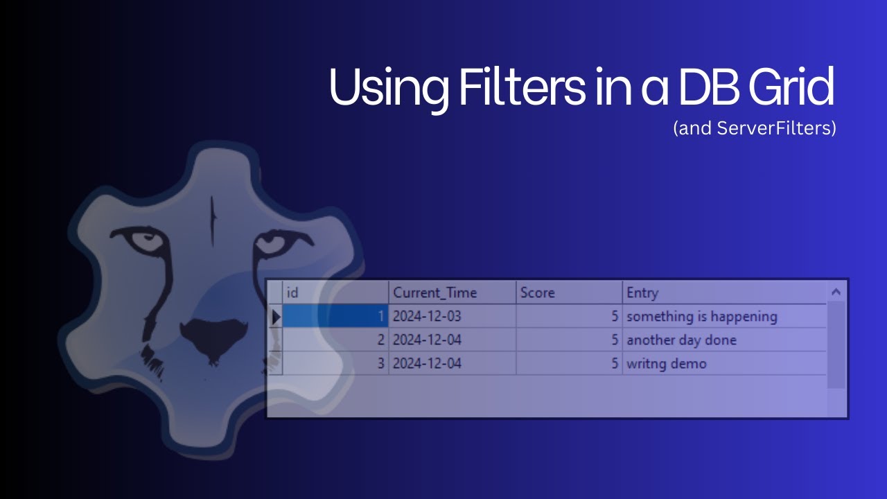 Using Filters in DB Grids with Lazarus - YouTube