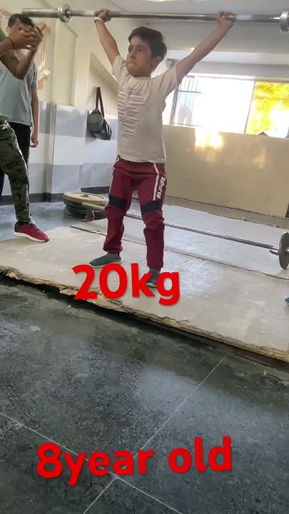 8 year old children 20kg snatch #viral #motivation #weightlifter #shortvideos #weighlifting ...