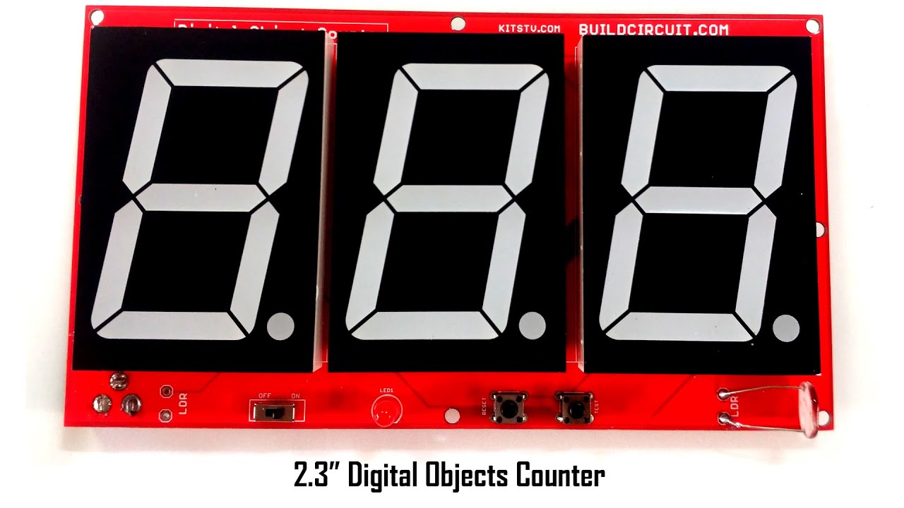 Digital Objects Counter with 2.3 inch displays - YouTube