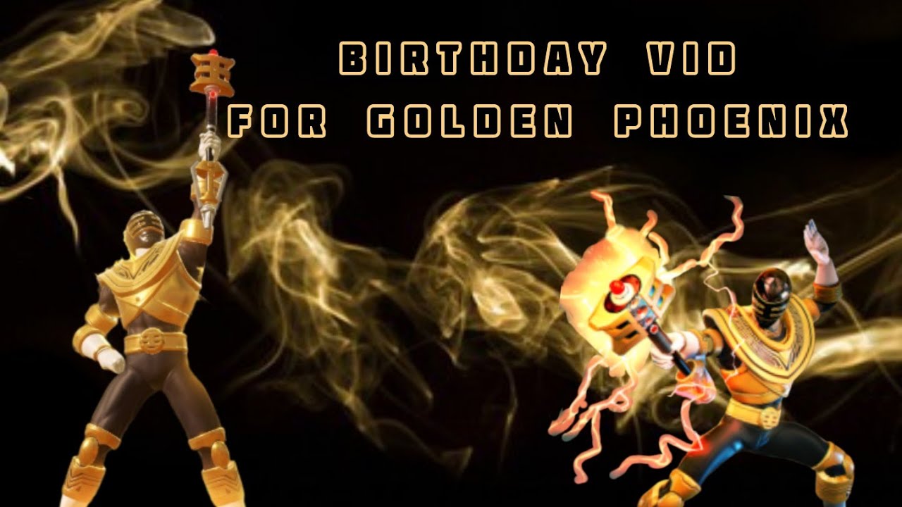 Power Rangers Legacy Wars Birthday vid for Golden Phoenix featuring ...