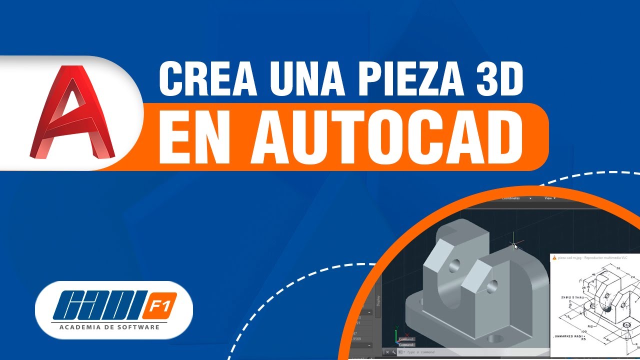 Clase Gratis- Crea una pieza 3D en AutoCAD - 🔴 EN VIVO - YouTube