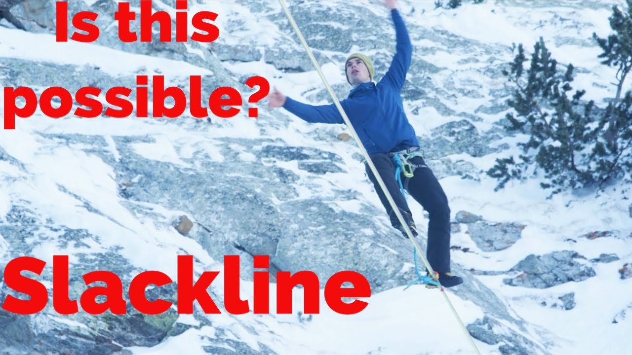 Insane Slackline is this possible? - YouTube