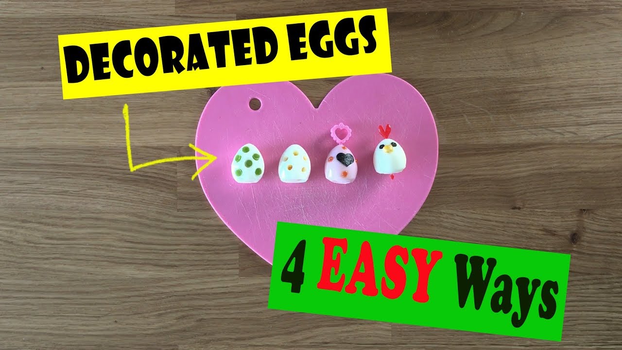 4 Easy Ways to Decorate Eggs - YouTube