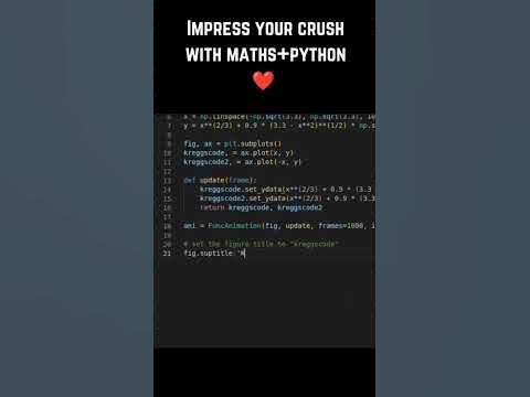impress your crush with python+maths #coding - YouTube