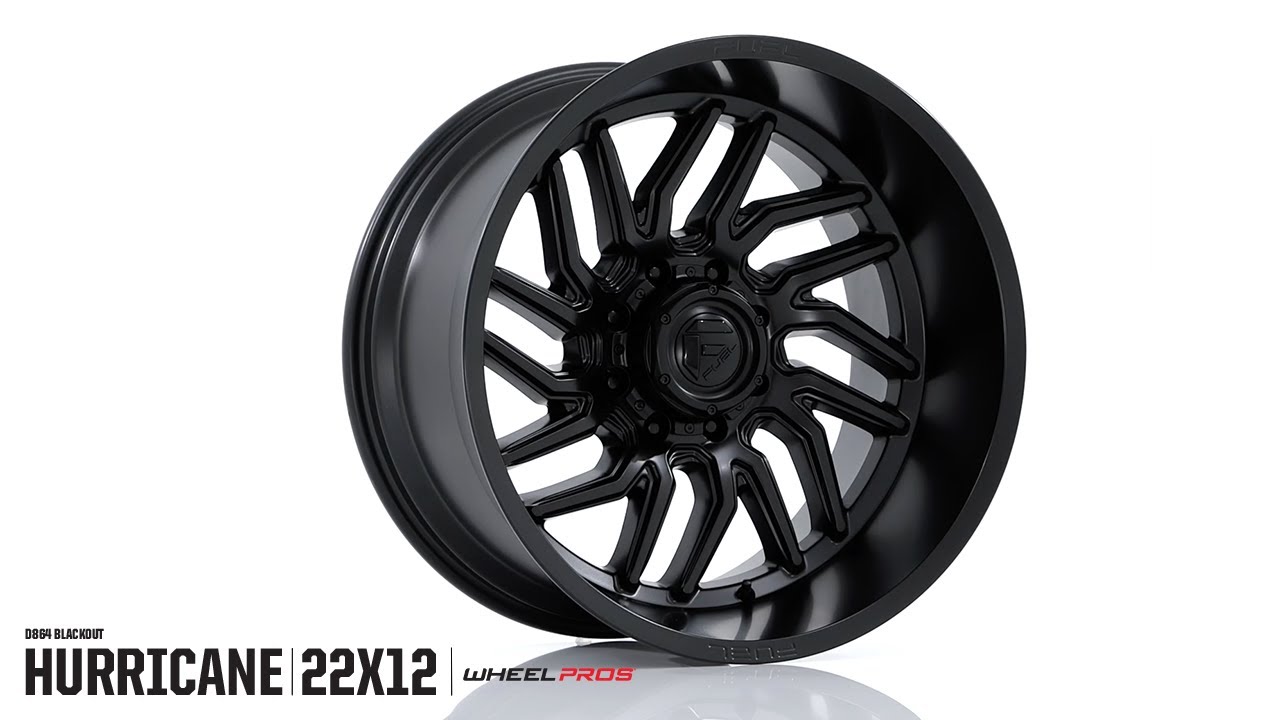 Fuel Off-Road Hurricane D864 - 22x12 - Blackout - YouTube