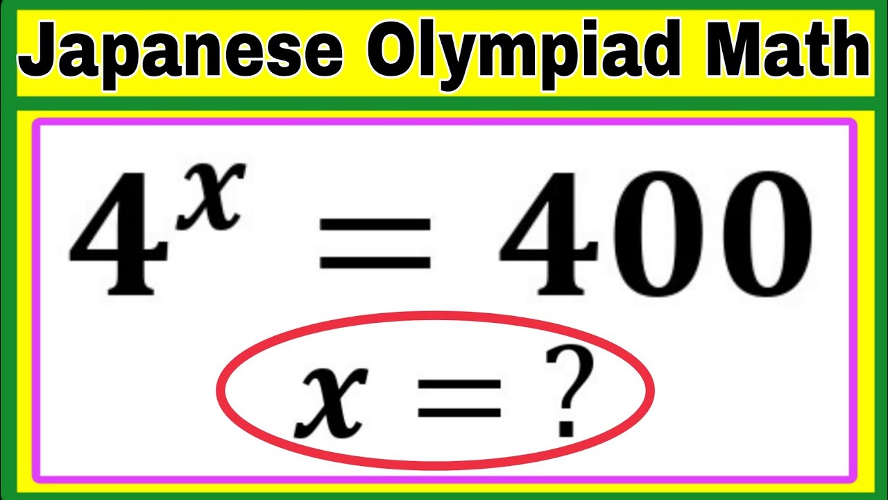 Japanese | Super Interesting Algebra Olympiad Math Problem | Brain ...