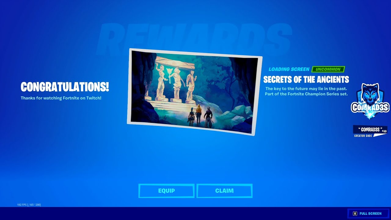 How to unlock FREE Secrets of the Ancients Loading Screen in Fortnite ...