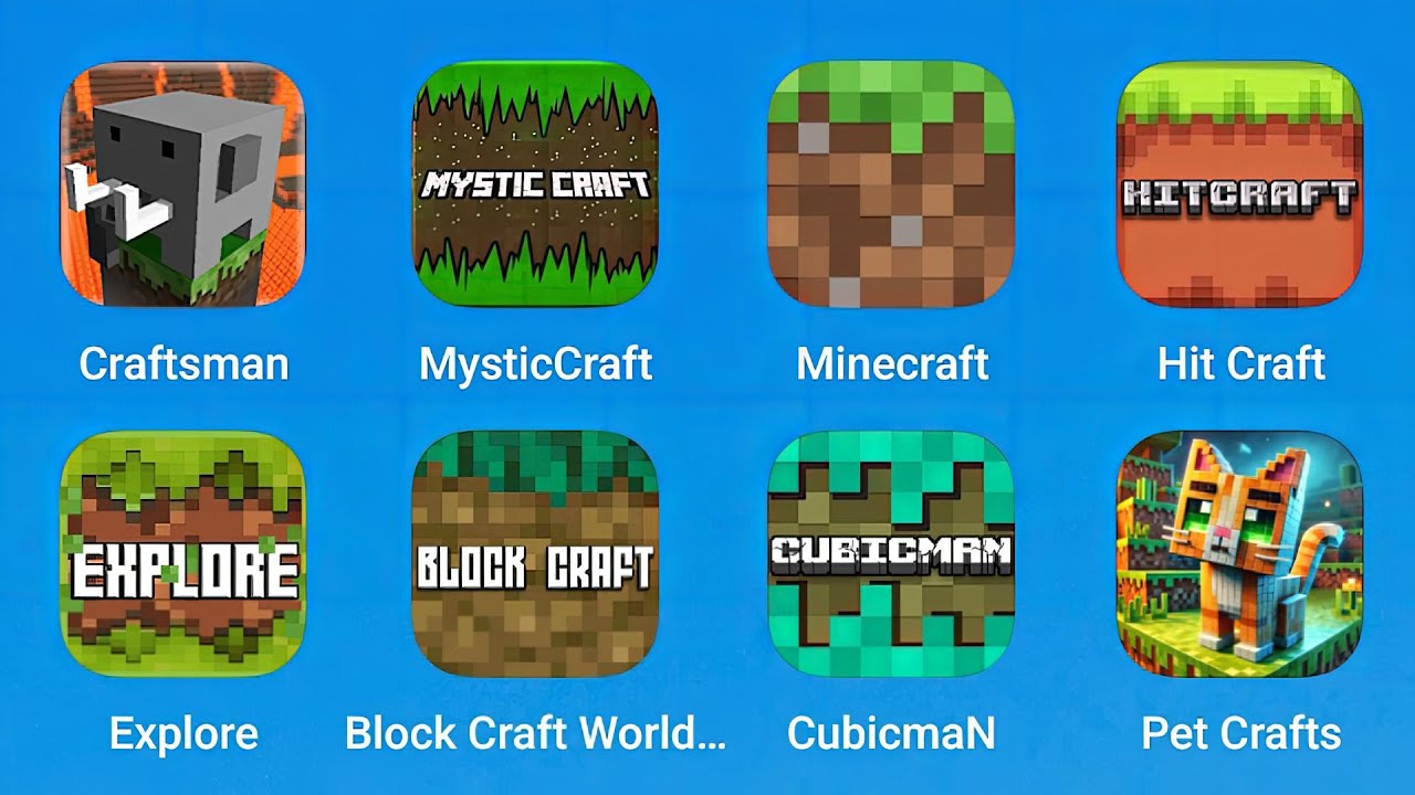 Craftsman, MysticCraft, Minecraft, Hit Craft, Explore, Block Craft ...