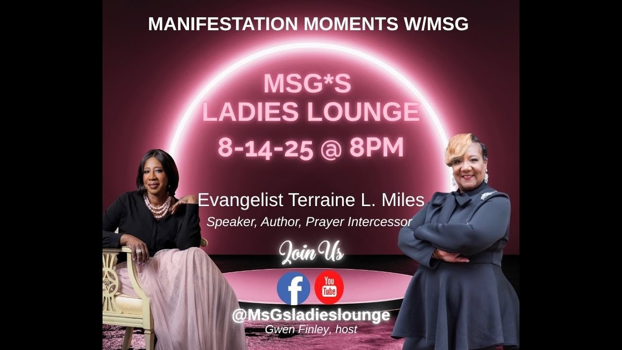 Manifestation Moments w/host, Gwen 'MsG' Finley & guest, Evangelist ...