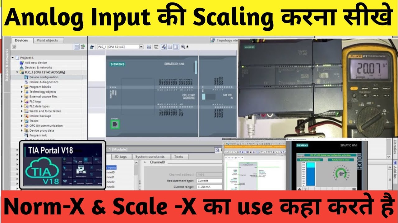 Plc में Analog Input की Scaling करना सीखे 4-20ma । 0-10v कैसे Scale ...