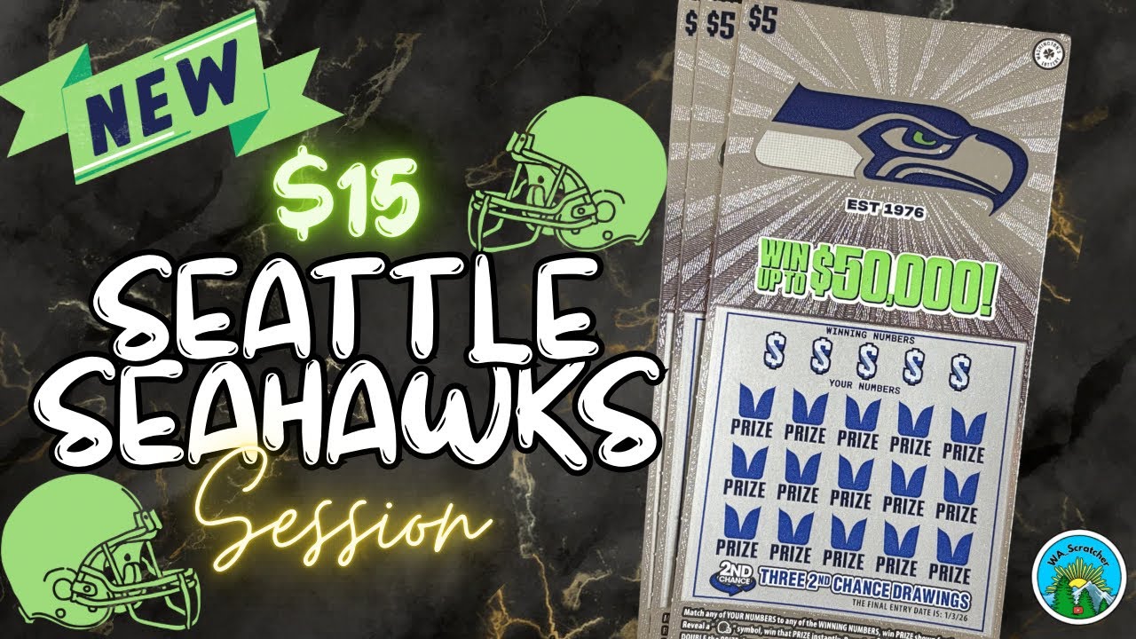 🏈 $5 SEATTLE SEAHAWKS x3 | WA Lottery Scratch Tickets - YouTube