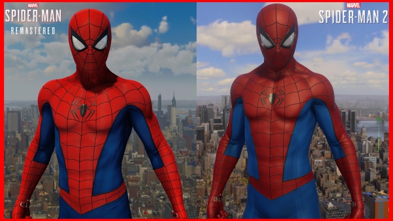 Peter's Classic Suit In Marvel's Spider Man 1 And 2 (4K 60fps) - YouTube
