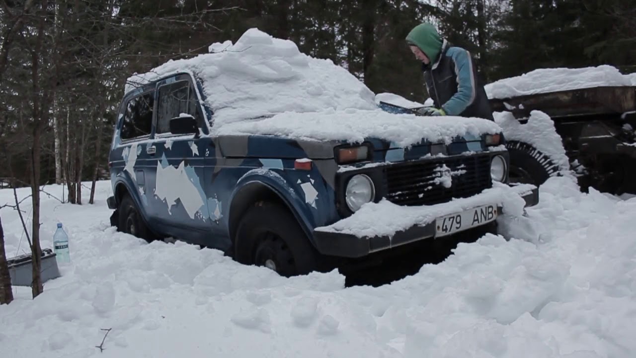 Lada Niva Camo / Lot Of Snow . - YouTube