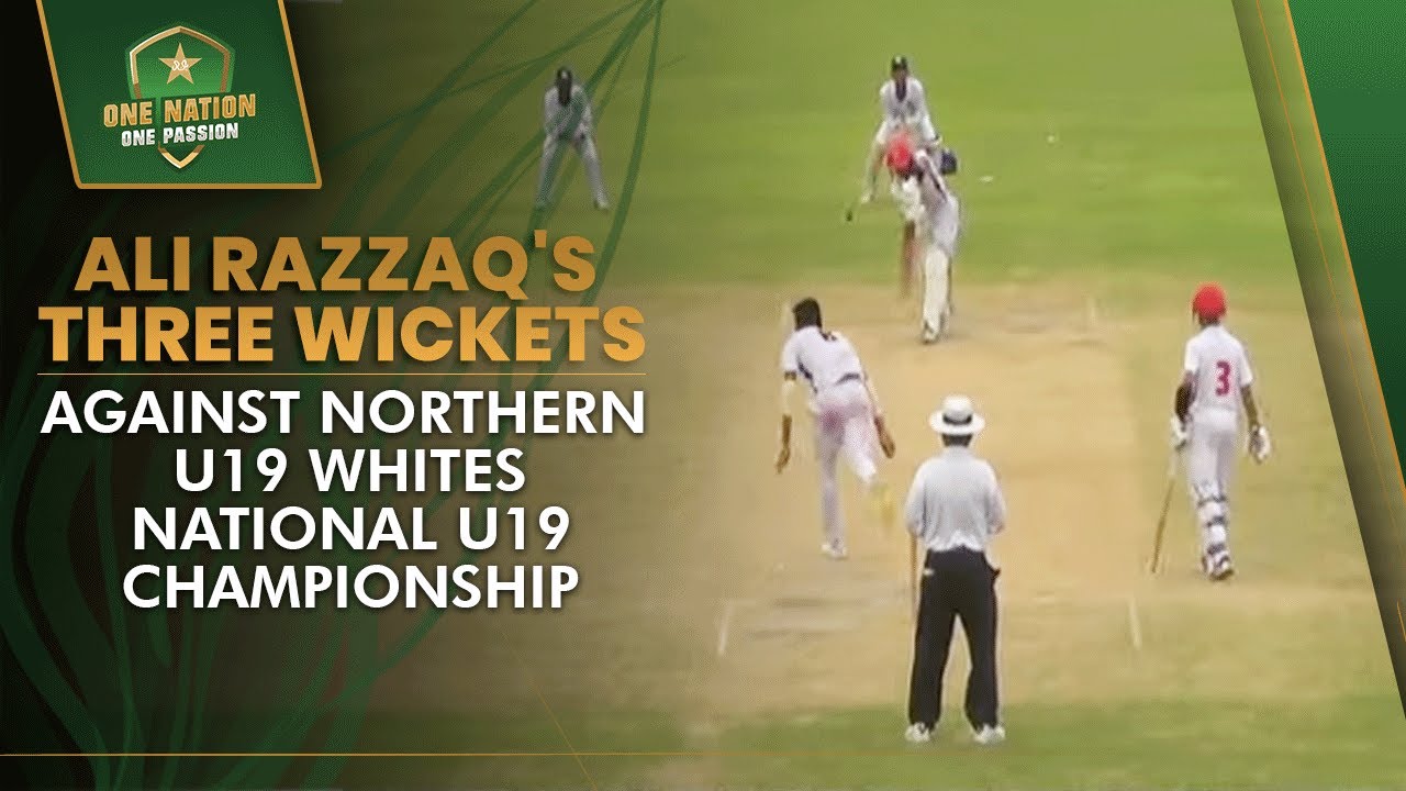 Ali Razzaq's three wickets against Northern U19 Whites | National U19 ...