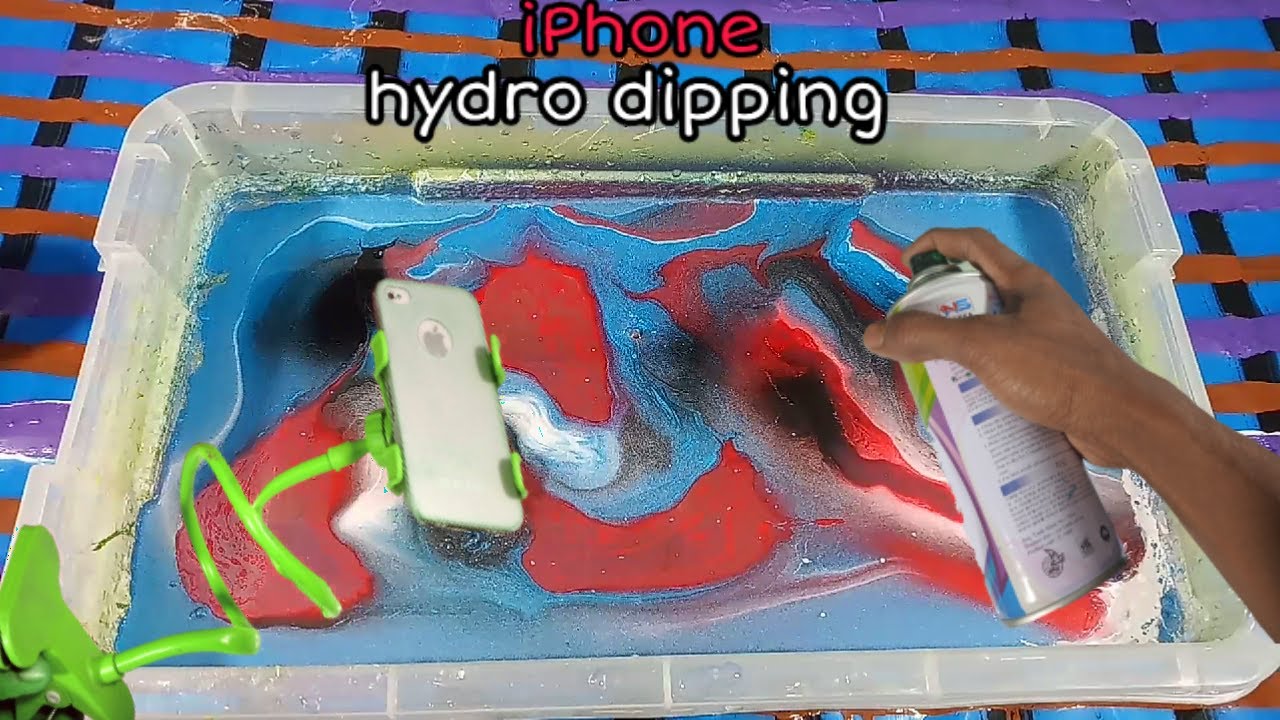 Customize your i Phone Mobile stand with Hydro Dipping - YouTube