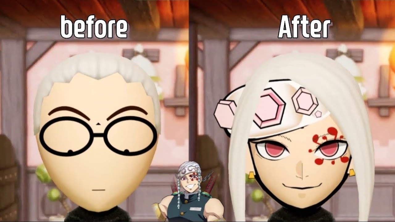 미토피아-귀멸의칼날 우즈이 텐겐 커스텀 과정[miitopia-Demon Slayer: Kimetsu no Yaiba Tengen ...