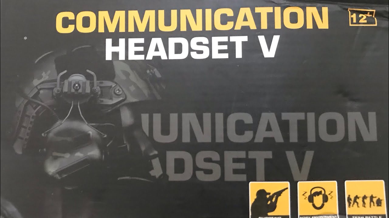 Unboxing headset tactical communication headset V - YouTube