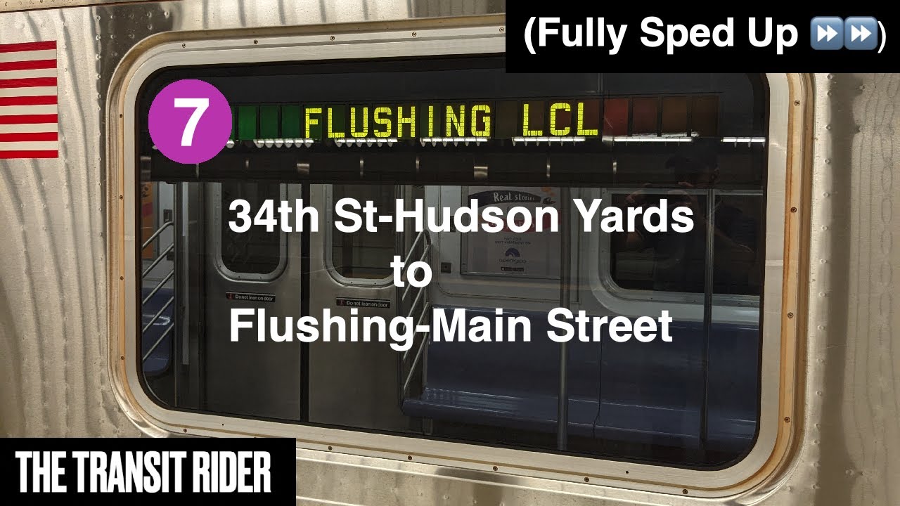 (Ride) NYC Subway 7 Local Train to Flushing Main St. (Fully Sped Up ...