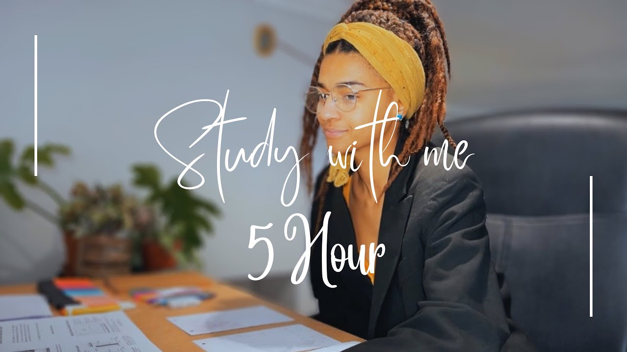 Study with me live!| 5 hour| Promodoro method| no Background noises- no ...