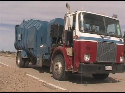 Classic WhiteGMC Amrep Side Loader, CR&R - YouTube