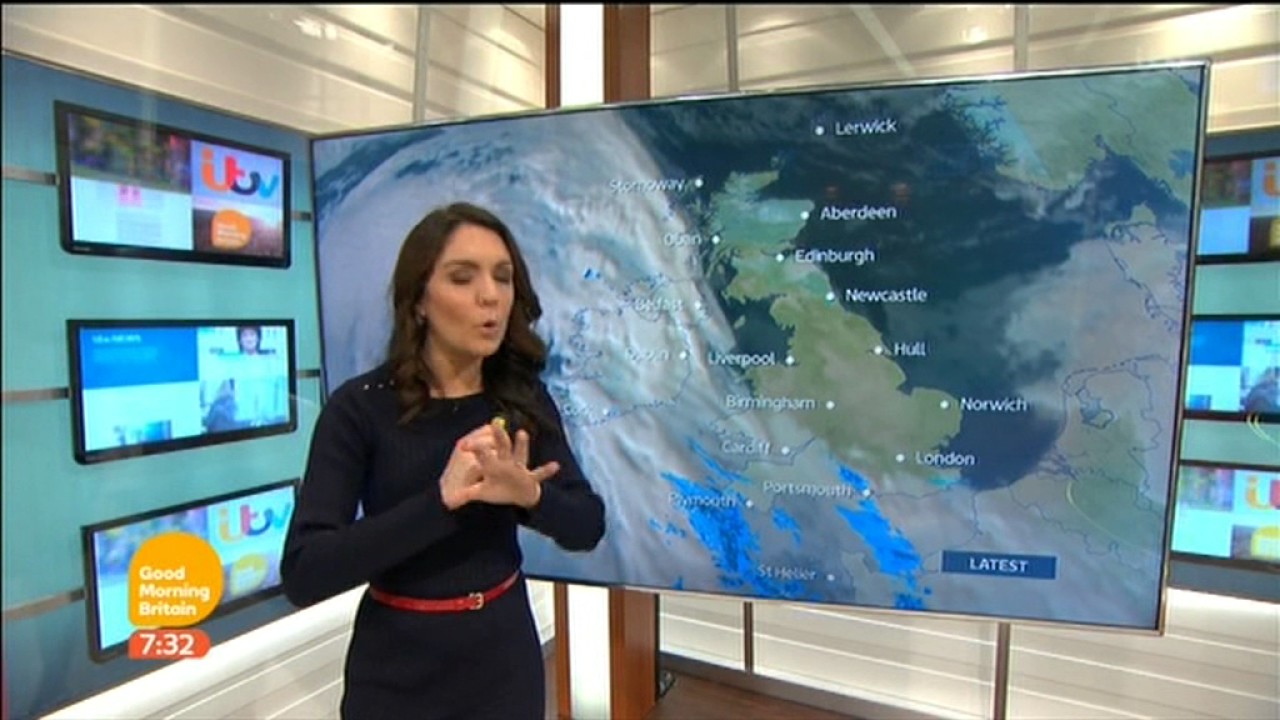 Laura Tobin GMB Weather 2017 01 30 - YouTube